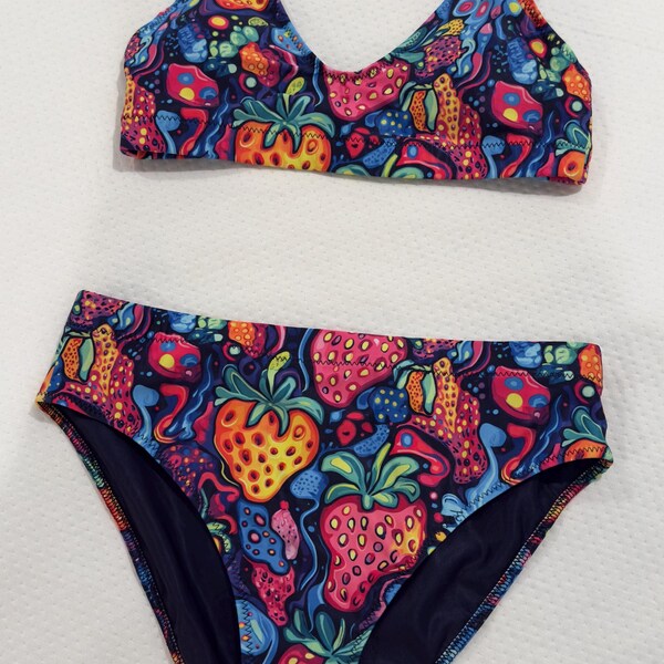 Neon Yellow Goth One Piece With Moths and Snake/ Witchy One-piece ...