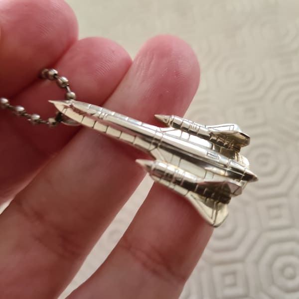 Airplane F-22 Raptor Sterling Silver Keychain , Sport Airplane Keyring ...