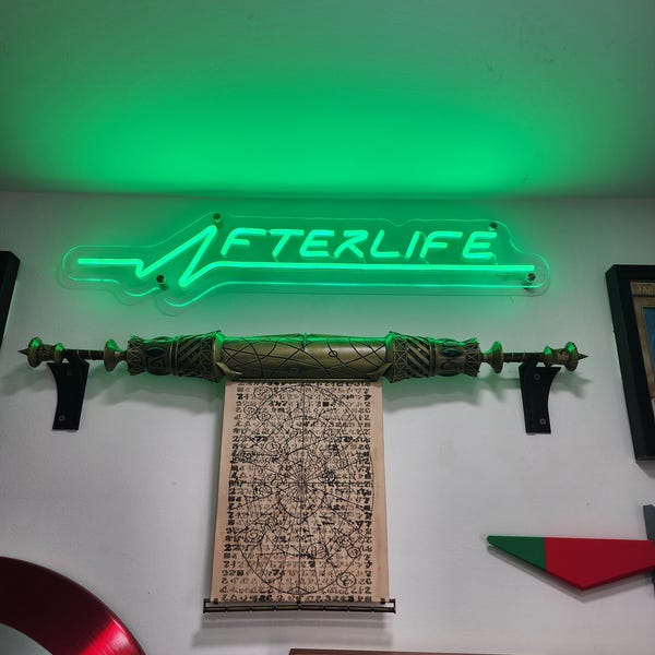 Afterlife LED Neon Sign: Cyberpunk Game Room Wall Decor - Etsy