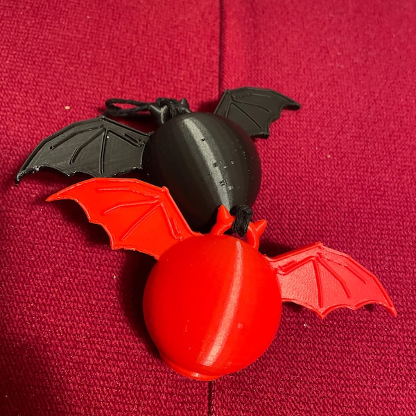 Bat Bauble Tree Ornament • Gothic Holiday Home Decor • 3D Printed - Etsy