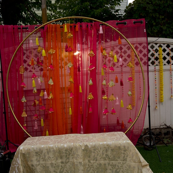 6 Ft Tassel String Hangings for Wedding Decor Mehndi & Sangeet Decor ...