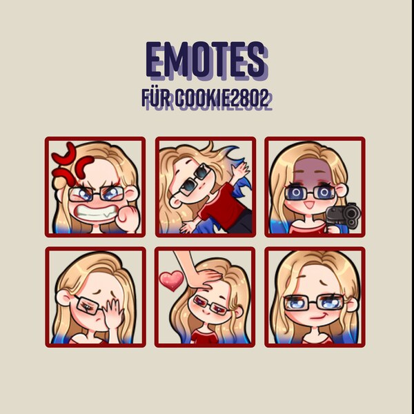 20 Emote Bases DIY, Emote Base Pack, Custom Chibi Anime Emote Template ...
