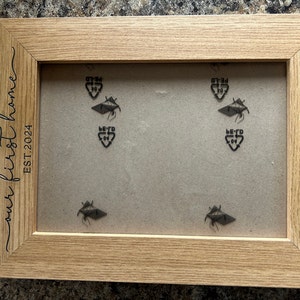 Personalised Custom Text Photo Frame Engraved Photo Frame - Etsy