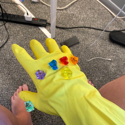 Infinity Stones Gems Gauntlet Replica Cosplay Supply Avengers Infinity ...