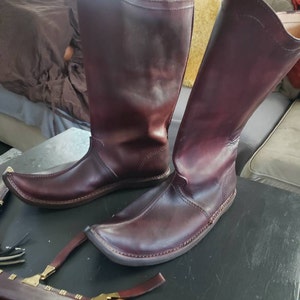 COSSACK Viking, Slavic High Boots - Etsy
