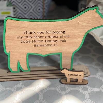 5 Chicken Cage Tag Pen Stall Name Plate Label for Livestock Shows Hen ...