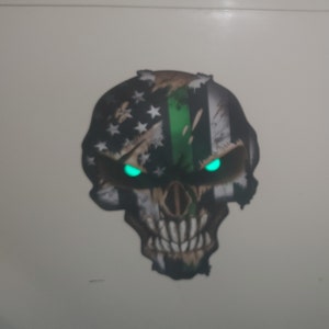 Thin Yellow Line Dispatcher Punisher Skull USA American Flag - Etsy