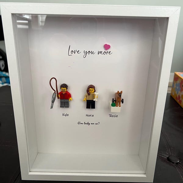 Custom Lego Minifigures Couples Gift, Wedding Lego Figure Art ...