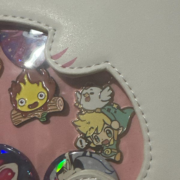 LOZ Enamel Pins | Link With Heart Piece, Link Drinking Lon Lon Milk ...