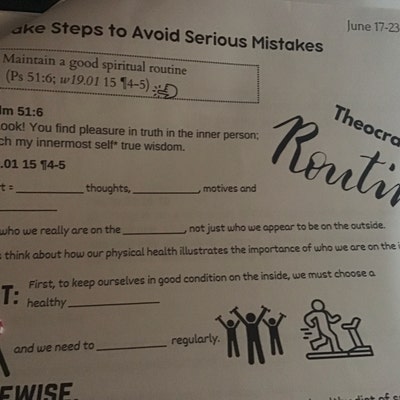 Jw Kids Watchtower Workbook May 6-12 Jehovah's Witnesses Meeting ...