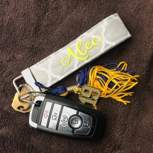 Softball wristlet Keychain / Sports key fob / Personalized | Etsy