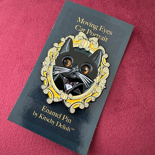 Moving Eyes Cat Eyes Soft Enamel Pin! - Etsy