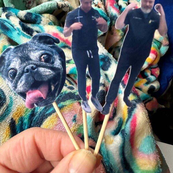 Custom Photo Cupcake Toppers - Face Cutout Cupcake Picks - Personalized ...