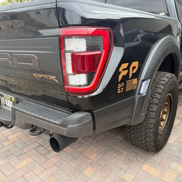 2021-2023 Ford Raptor Grill Letter With Reflective Outlines Vinyl Decal ...