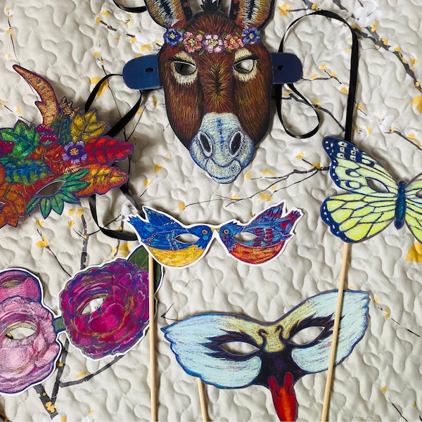 Midsummer Night's Dream Masks: Fairy Wedding Party Masks - Etsy