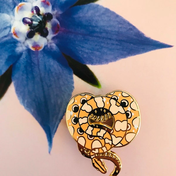 Snake Enamel Pin - Brazilian Rainbow Boa Pin, Rainbow Metal Pin ...