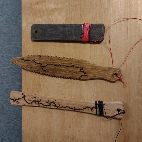 Bullroarer - Artisan Crafted & Lightning Painted! Native American ...