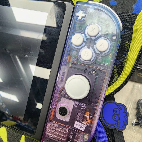 Custom Nintendo Switch Joycon White Buttons & Joysticks - Etsy