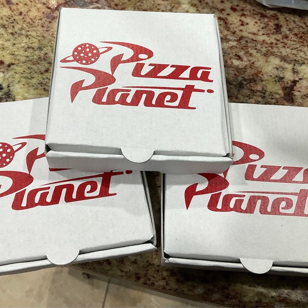 Mini “pizza Planet” Pizza Boxes for Party Favors - Etsy