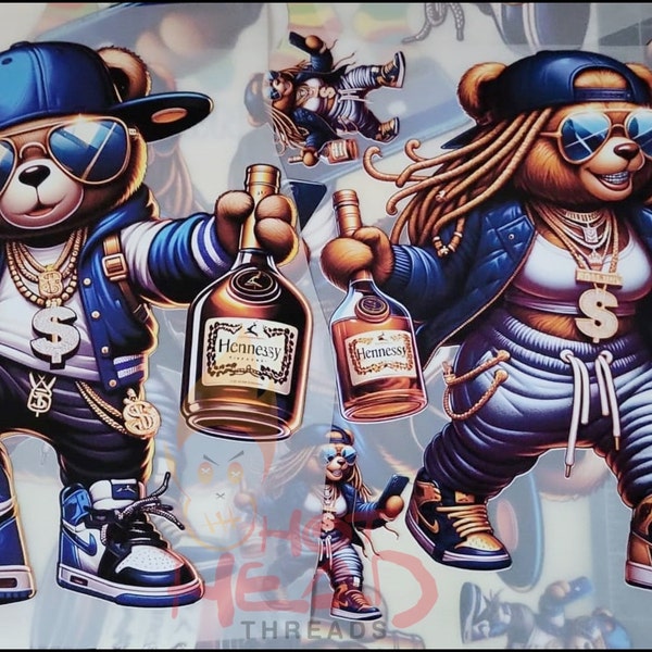 Hip Hop Female Graffiti Bear Cartoon- Digital Download PNG, JPEG ...