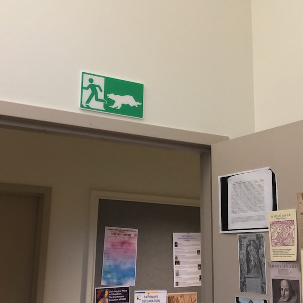 Shakespeare Exit Sign | Glow-in-the-dark Sign | Winter's Tale | Exit ...