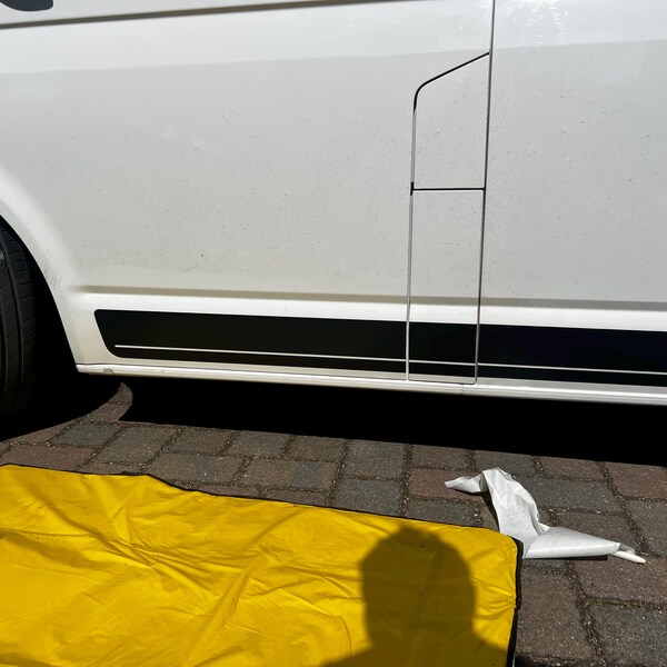 Vintage VW Transporter Multivan Van Side Stripe Graphics Decal - Retro ...