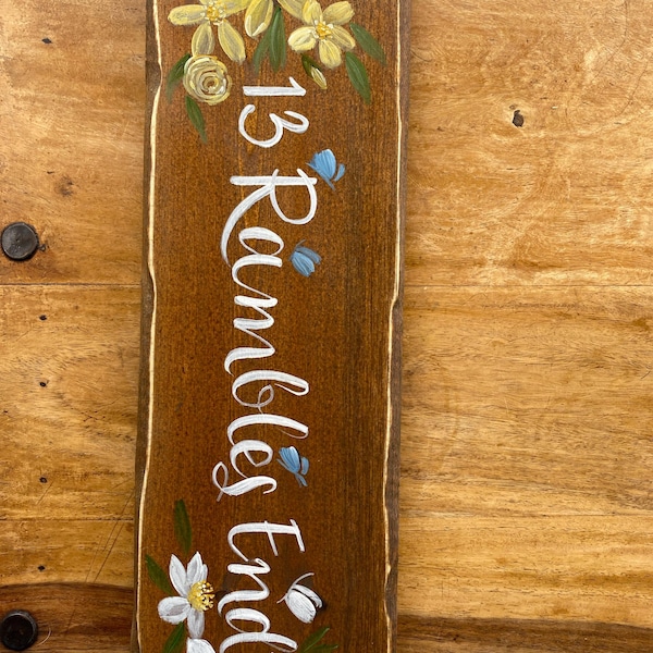Custom Made Cottage House Name/house Number Wooden Plaques and Signs ...