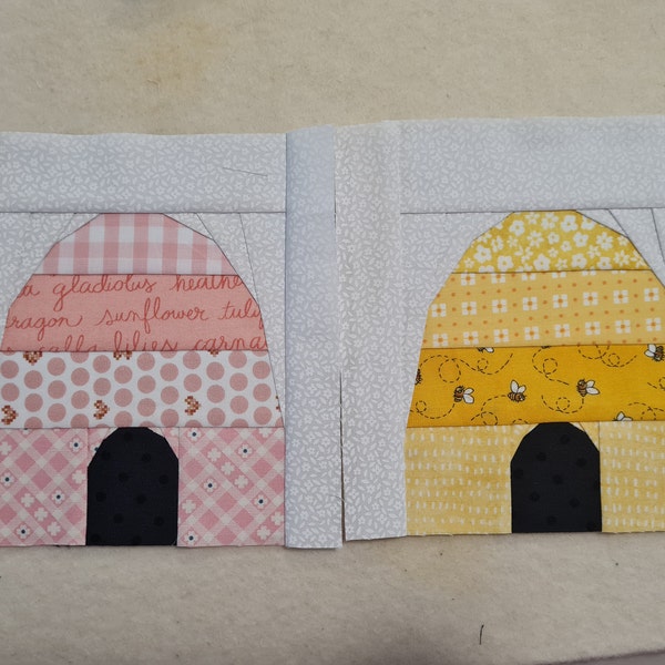 Beehive Foundation Paper Pieced Quilt Block Pattern || FPP Pattern in ...