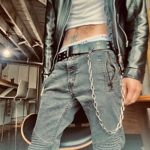 Wallet Chain With O-ring Belt Chain 90's Trouser Chain - Etsy