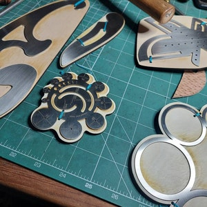 Leather Tool for Craft Circul Ruler Steel Leather Multi | Etsy