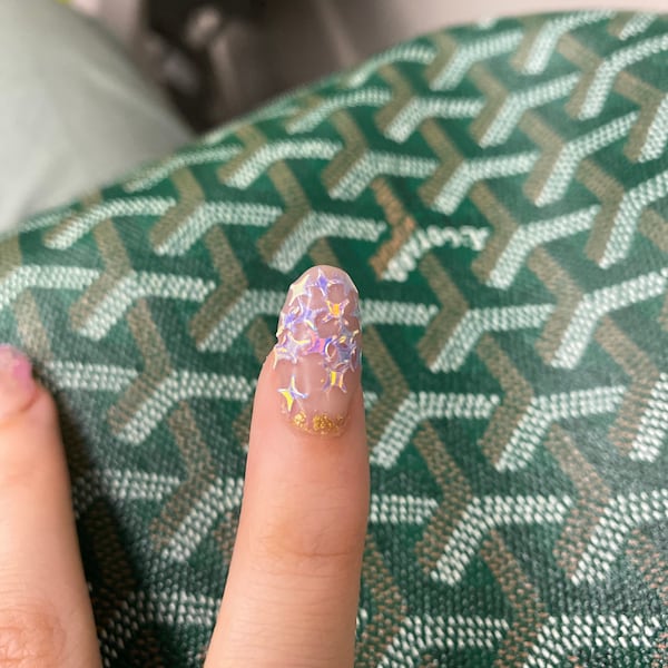 Iridescent Purple Four Point Stars Shape Glitter 4mm Star - Etsy