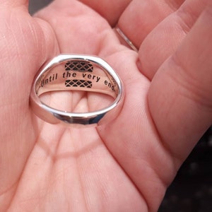 Oval Signet Ring Champion Number 1 Ring Sterling Silver | Etsy