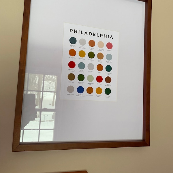Philadelphia Color Palette Print - Etsy