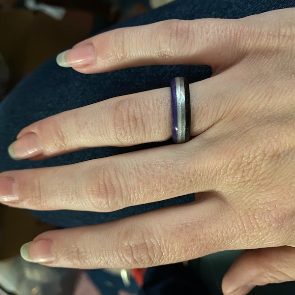 Asexual Ring - Asexual Pride Ring - Asexual Jewelry - Asexual Pride - Resin Ring - LGBTQ Ring - Etsy