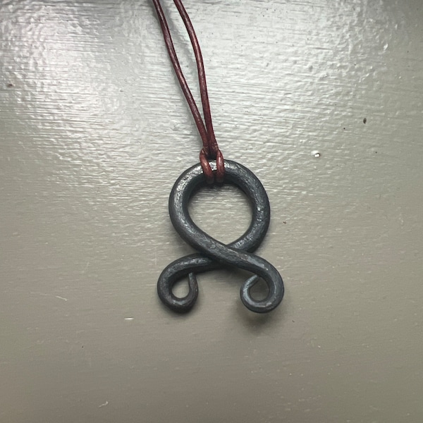 Hand Forged Iron Troll Cross Pendant - Nordic Protection Amulet - Etsy