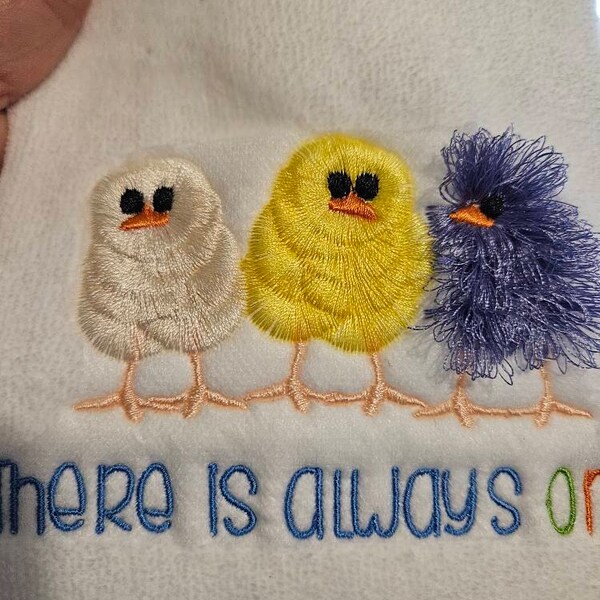 Chicks Trio Machine Embroidery Designs Triple Fringed Fluffy Chick ...