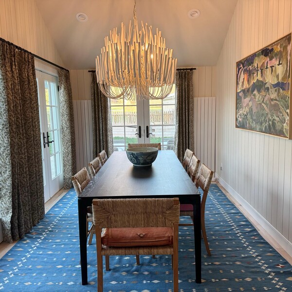 Blackout Linen Roman Shade, Rust-brown Floral Block Print Blinds for ...