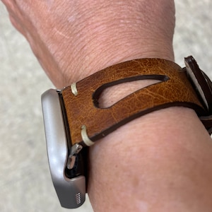 Brown Leather Apple Watch Band 38mm 40mm 41mm 42mm 44mm 45mm 49mm ...