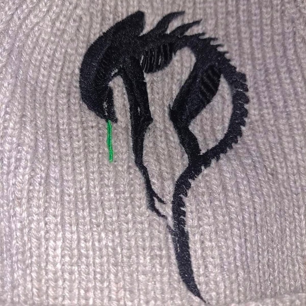 Xenomorph Embroidery Design,digital Project Pattern, Diy Modern ...
