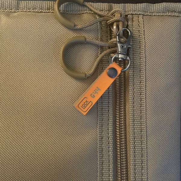 Set of 5 - Personalized Zipper Name Tag Charms With Snap Hook for ...