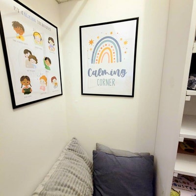 Calming Corner, Calm Down Corner Poster, Mindfulness Poster, Emotions ...