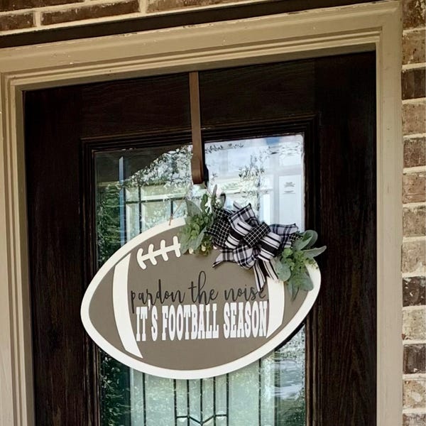 Football Front Door Decor | Football Sign | Football Sign | Football ...