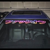 Slow Boyz No Rush V1 Windshield Rear Window Decal Car Sticker Banner ...