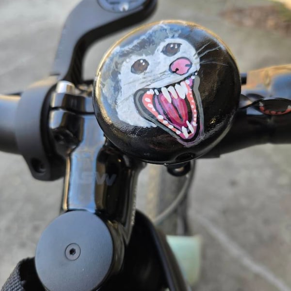 Painted Bike Bell, Bike Bell, Bicycle Bell, Earth Tones, Red Bike Bell ...