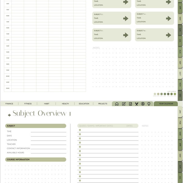 2023 2024 Digital Goodnotes Planner, Notability Planner, iPad Planner ...