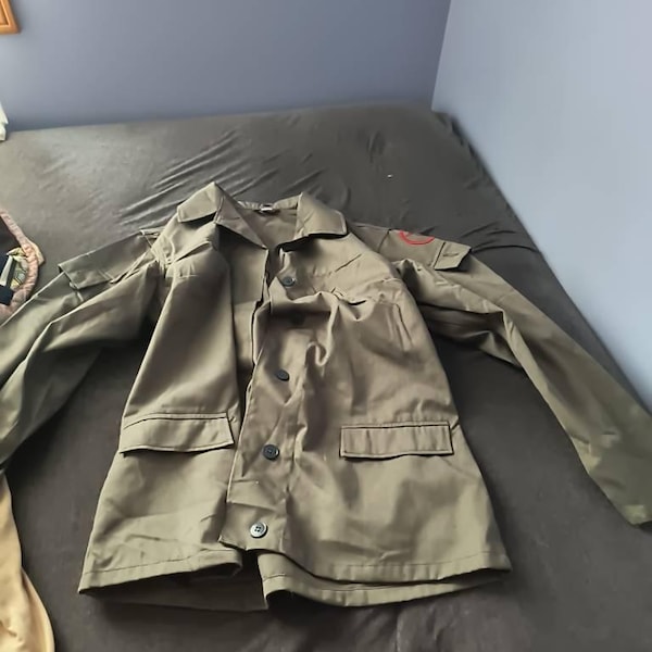 Authentic US USMC Service Uniform Khaki Dress Short Sleeve Shirt Marine ...