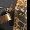 Engraved Padlock ( Love-lock, Brass ) With Key and Pouch,personalized ...