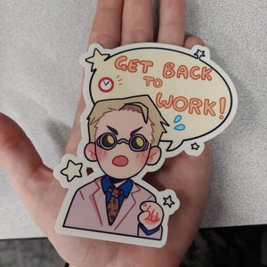 Get to Work Sticker - Etsy