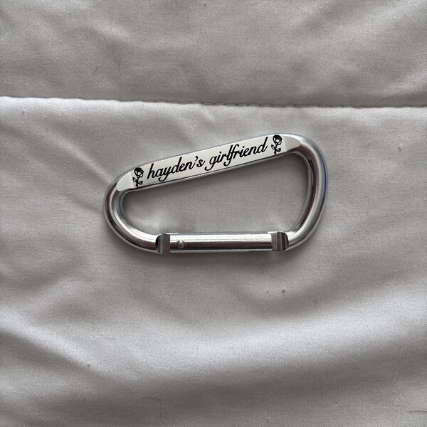 Personalized Carabiner - Engraved Anniversary Gift - Custom Black ...
