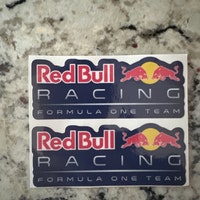 Red Bull Formula One F1 Racing Blue Background Stickers X2 for Car, Van ...